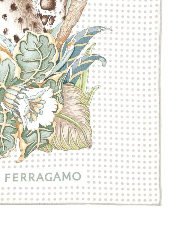 FERRAGAMO Cheetahs Scarf
