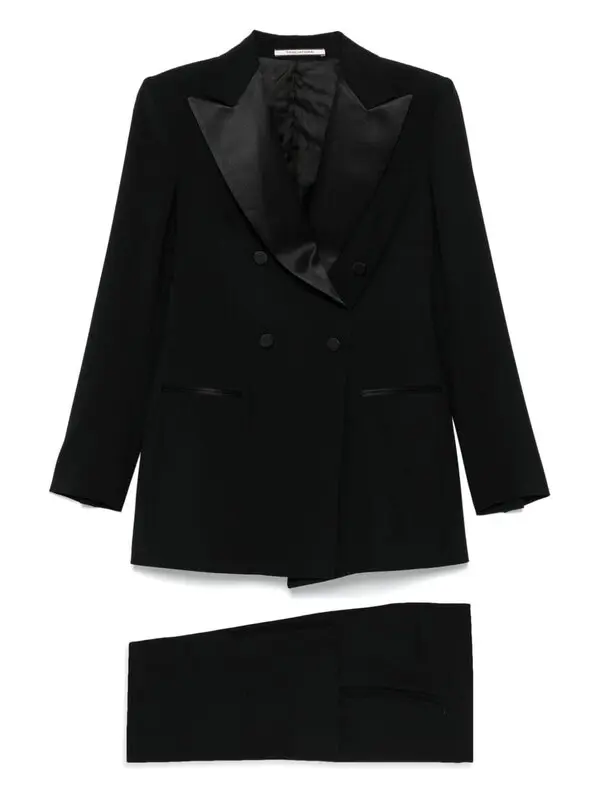 Tagliatore Wool Smoking Suit - Multicolor