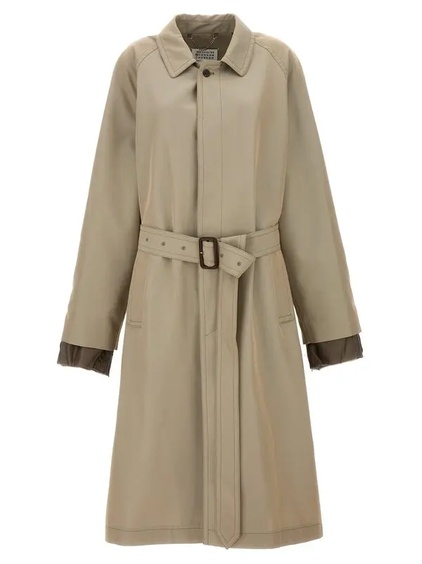 MAISON MARGIELA Long Single-breasted Trench Coat