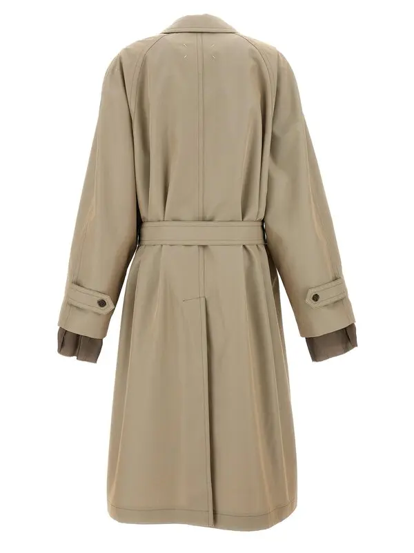 MAISON MARGIELA Long Single-breasted Trench Coat