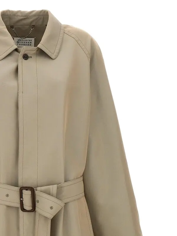 MAISON MARGIELA Long Single-breasted Trench Coat