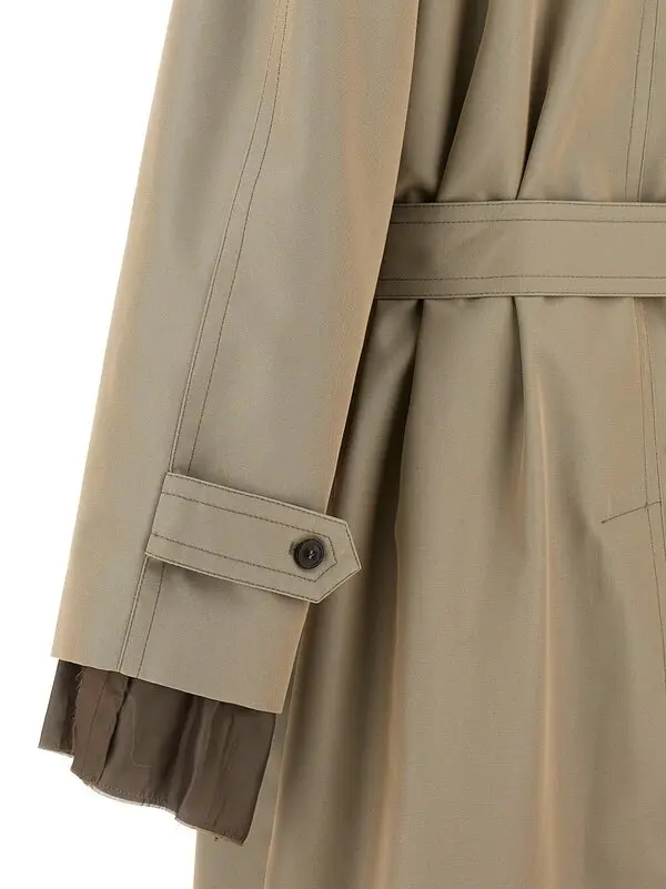MAISON MARGIELA Long Single-breasted Trench Coat