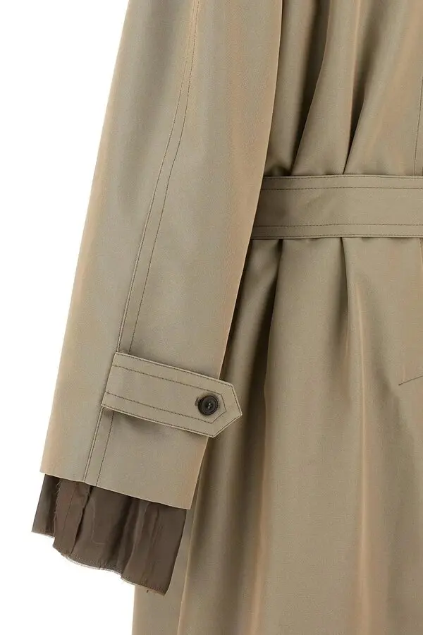 MAISON MARGIELA Long Single-breasted Trench Coat
