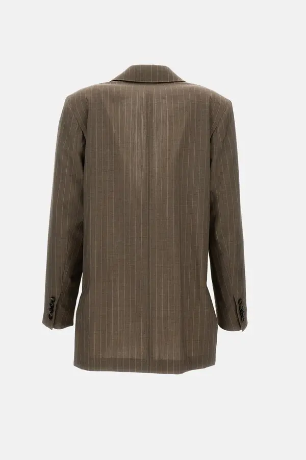 Max Mara Steel Pinstripe Jacket