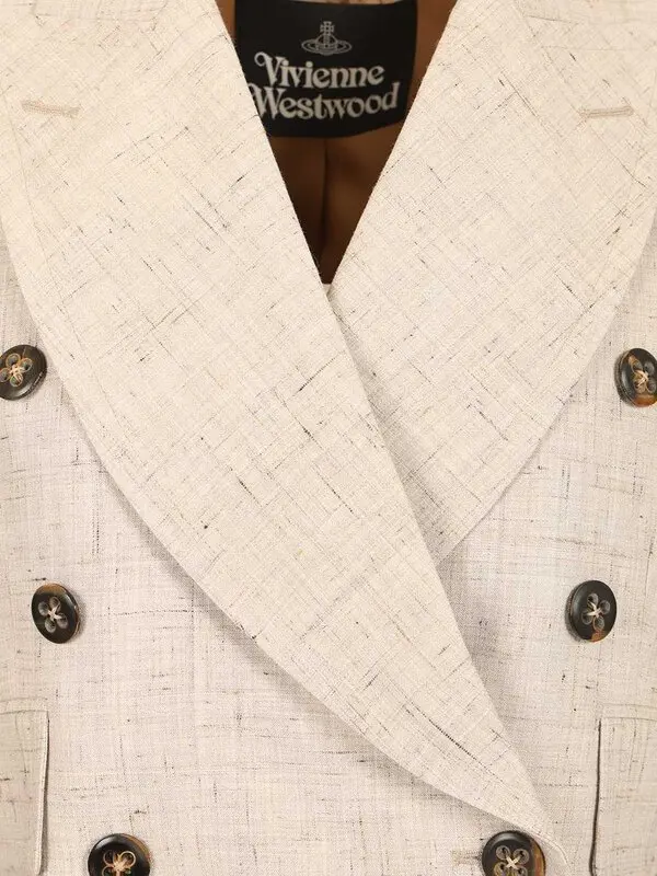 VIVIENNE WESTWOOD Double-breasted Blazer - Cream