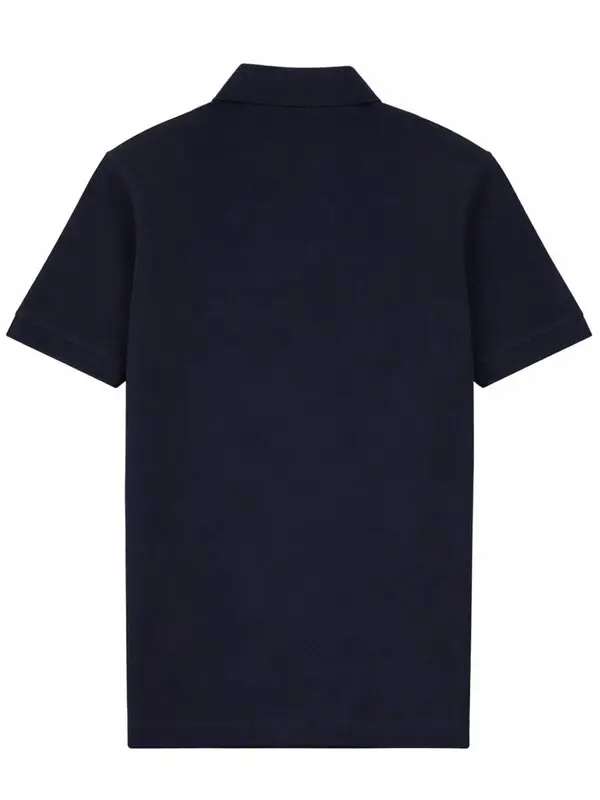 Dolce & Gabbana Polo Con Patch Logo - Blue