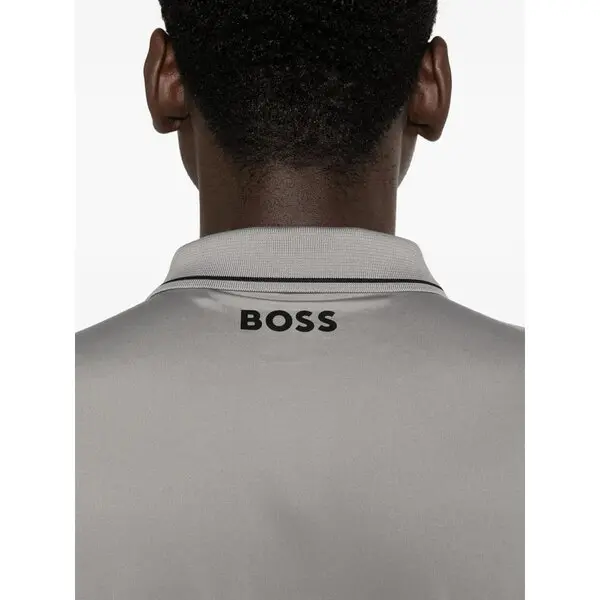 BOSS Grey Polo Shirts