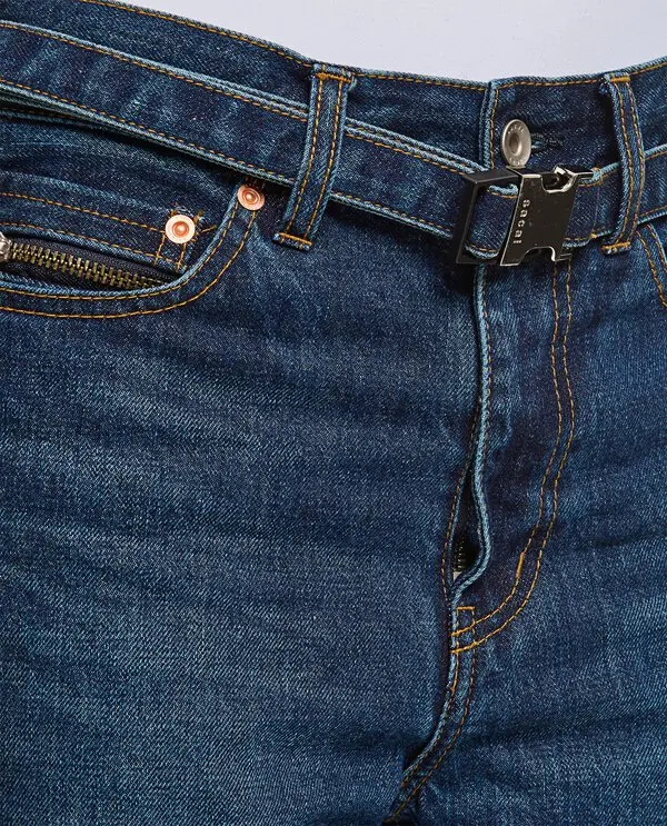Sacai Boot Cut Denim Pants - Multicolor