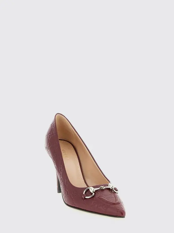 Gucci Erin Leather Pumps With Gg Monogram