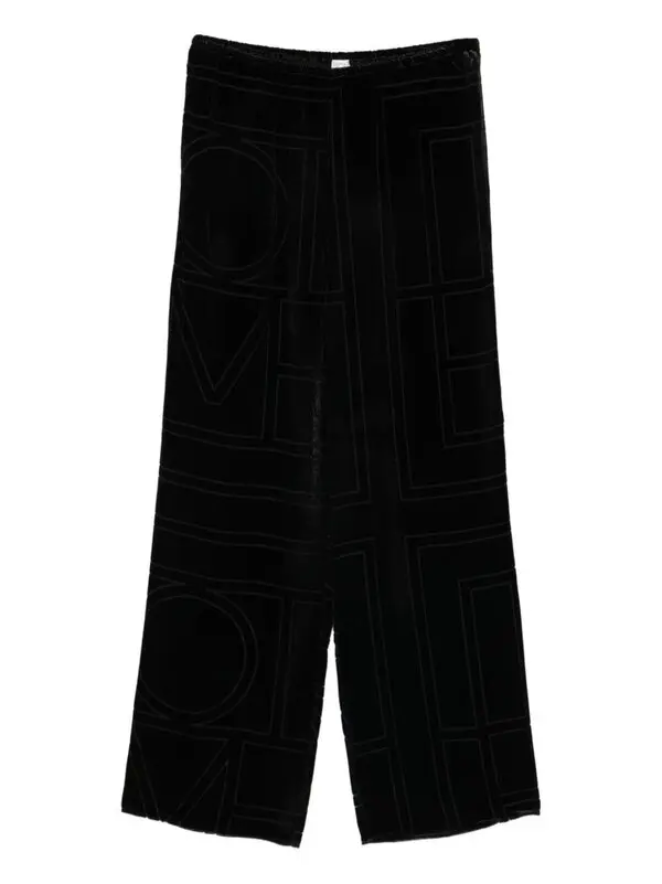 TOTEME Monogram Pajama Trousers - Multicolor