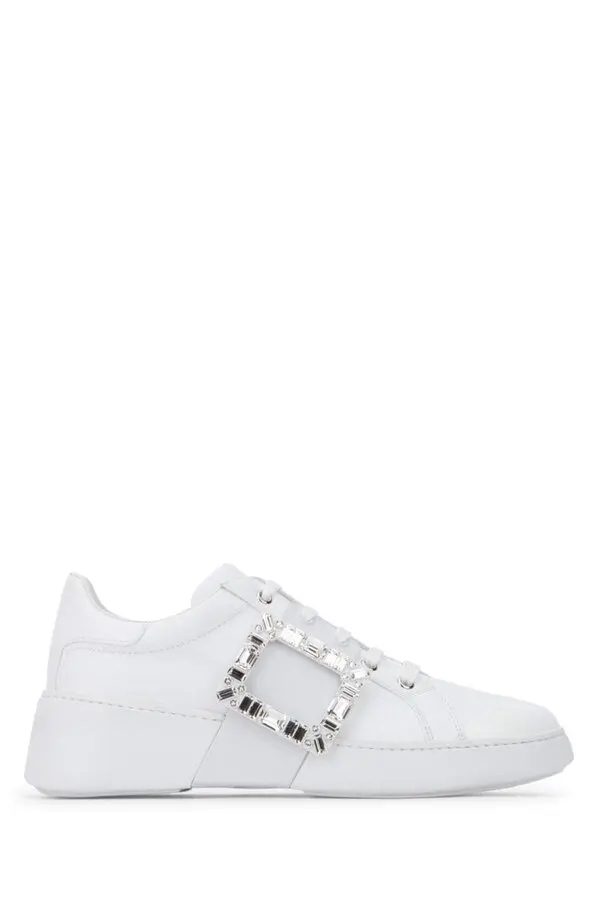 ROGER VIVIER Viv Skate Strass Buckle Sneakers - Multicolor