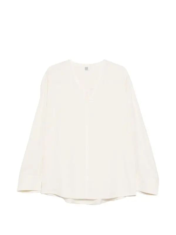 TOTEME V-neck Blouse - Multicolor