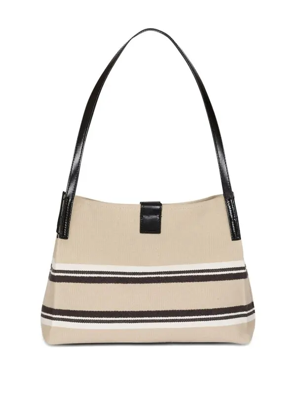 Balmain Release Small Canvas And Leather Tote