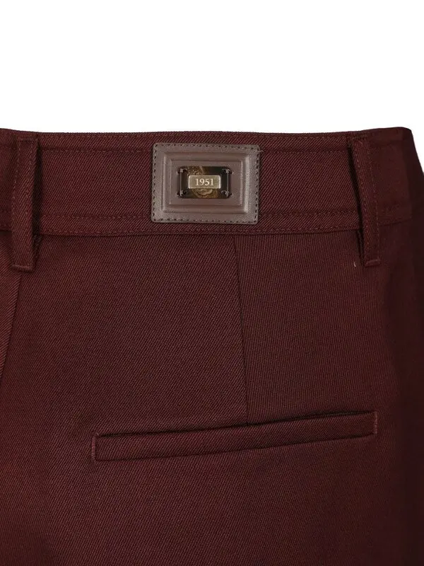 Max Mara Wool Gabardine Trousers