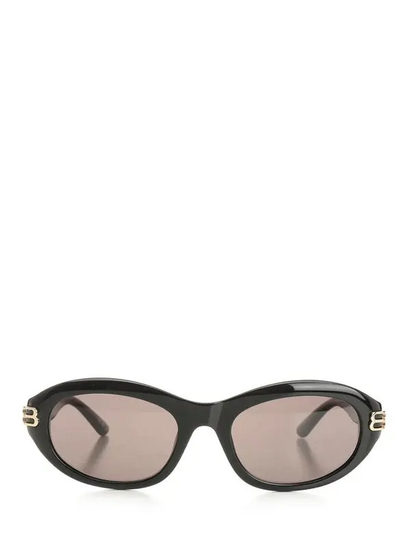 Balenciaga Casino Round Sunglasses - Black