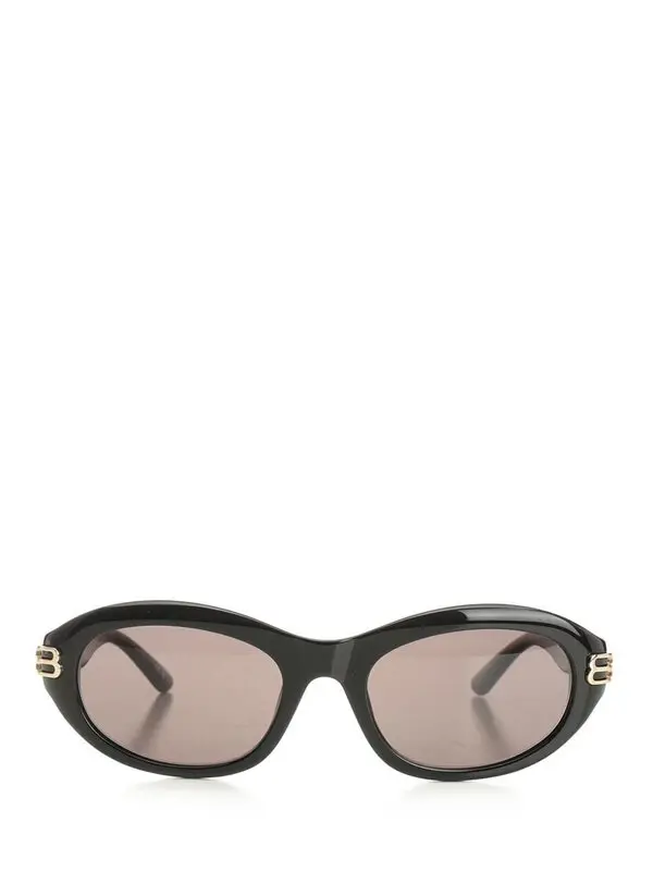 Balenciaga Casino Round Sunglasses - Black