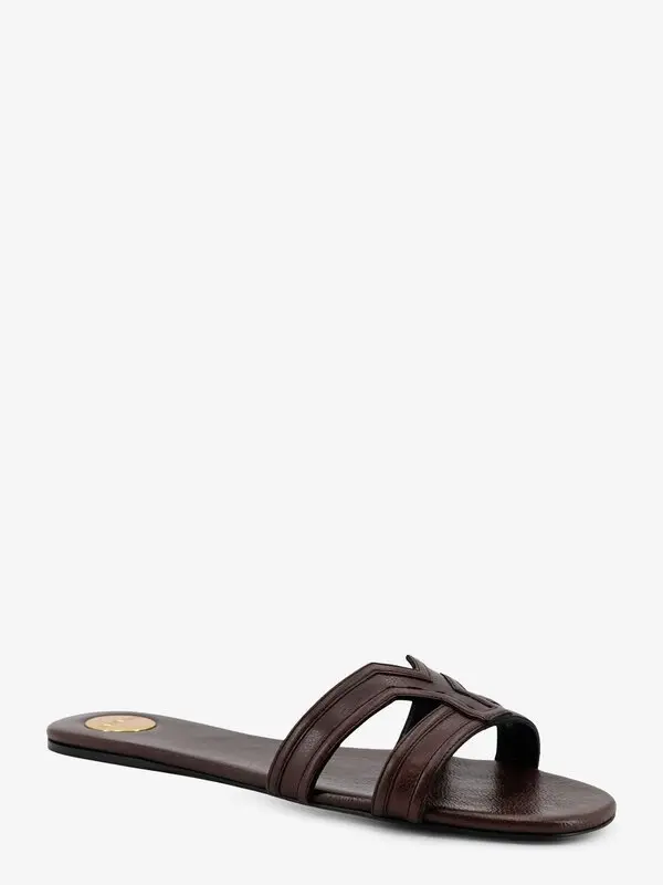 Saint Laurent Mabrouka Leather Sandals - Multicolor