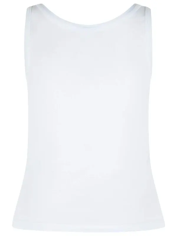 Versace Ribbed Cotton Tank Top