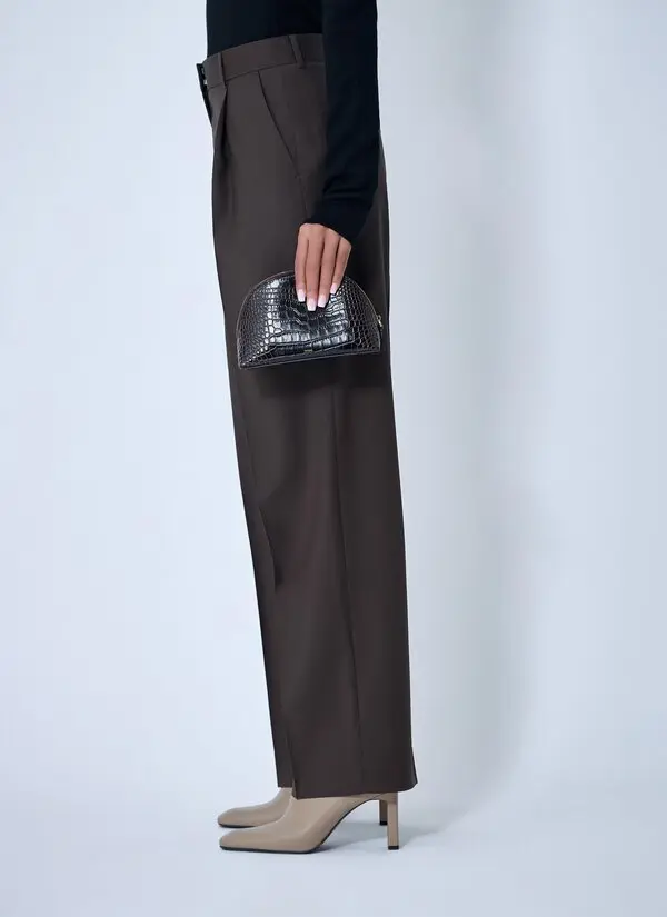 TOTEME Croc-embossed Day Pouch