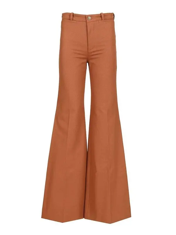 Chloé Flared Trousers - Orange