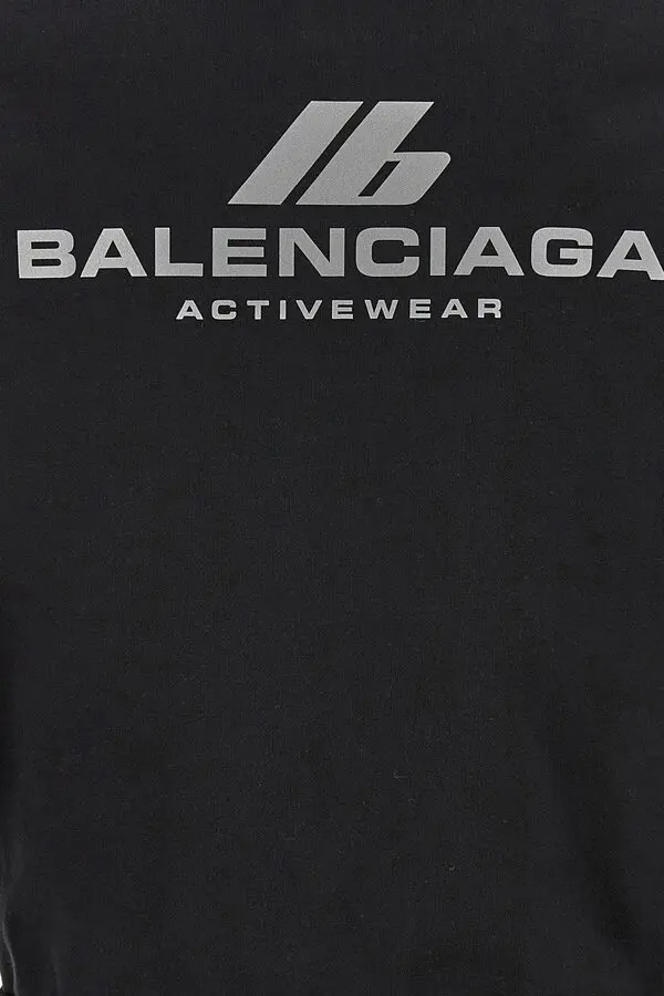 Balenciaga Logo Print Zip Up Hoodie