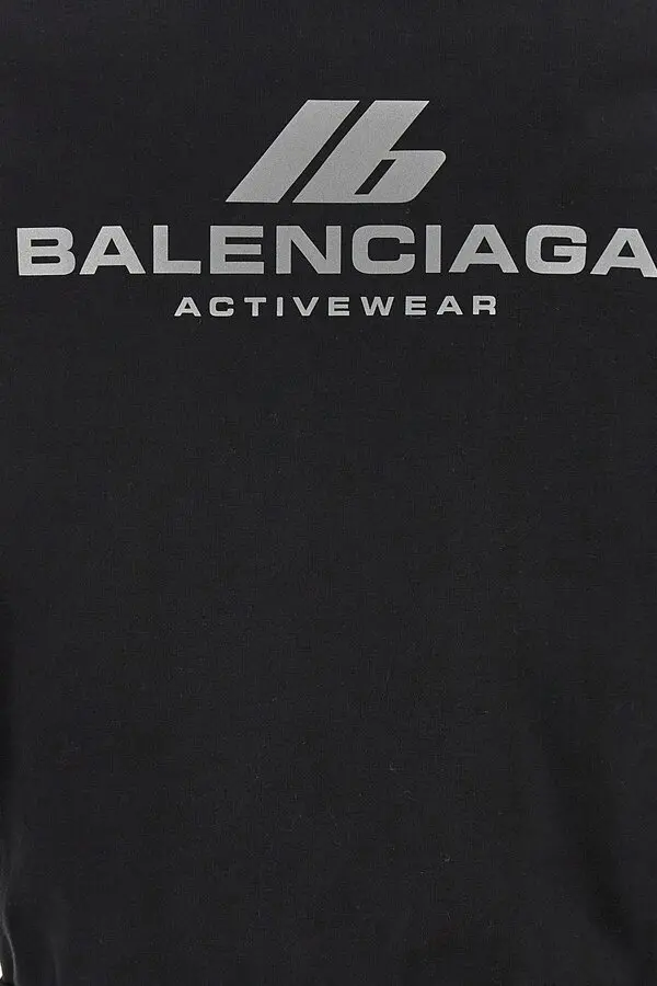 Balenciaga Logo Print Zip Up Hoodie