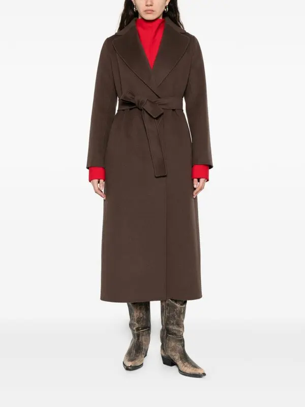 Max Mara Wool Long Coat - Multicolor