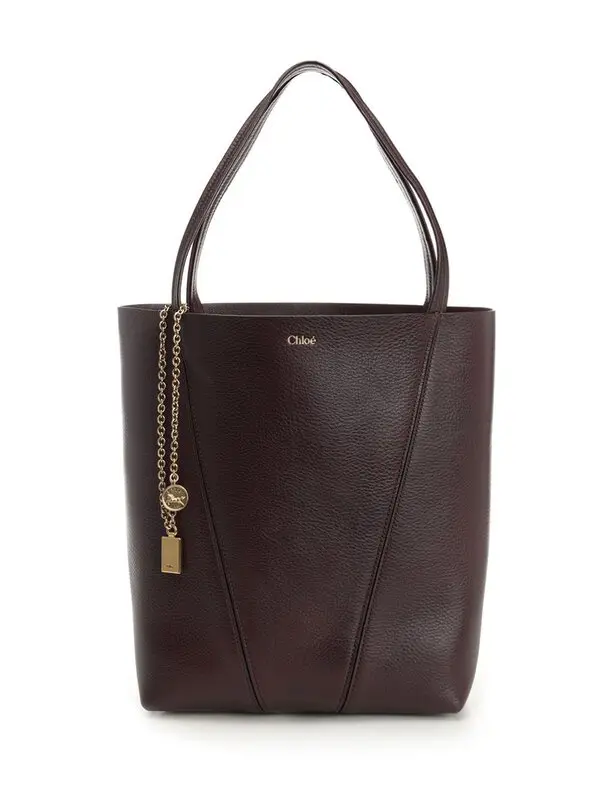 Chloé Spin Large Hammered Leather Tote Bag - Multicolor