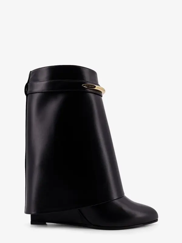 Givenchy Shark Leather Boots - Black