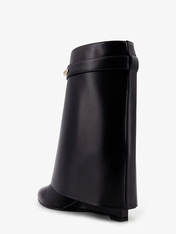 Givenchy Shark Leather Boots - Black