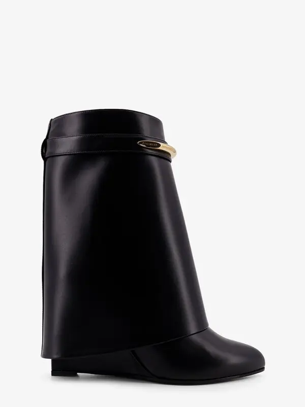 Givenchy Shark Leather Boots - Black