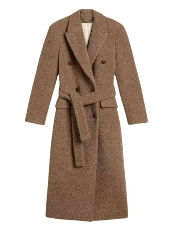 GOLDEN GOOSE Journey Collection Double-breasted Coat - Cream
