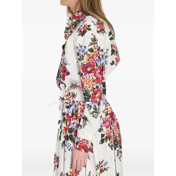 Dolce & Gabbana Floral Print Cotton Shirt
