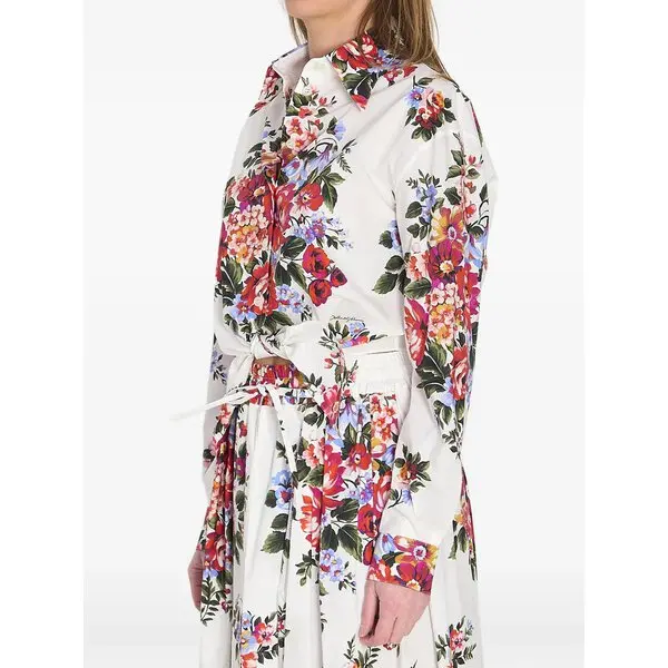 Dolce & Gabbana Floral Print Cotton Shirt