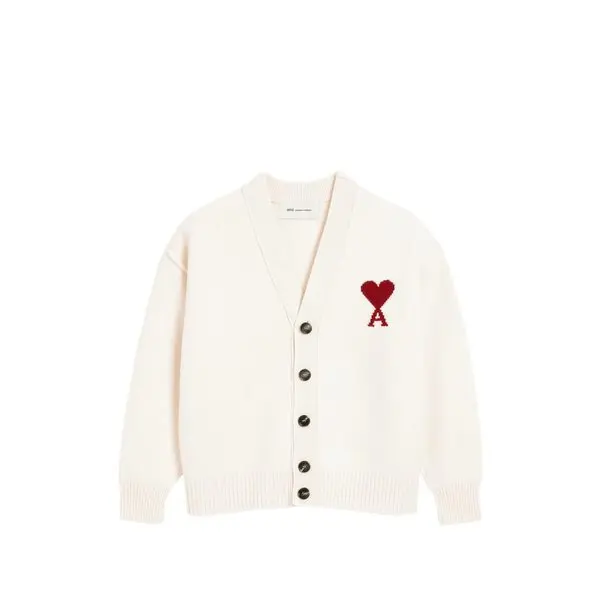 AMI Paris Wool De Coeur Cardigan
