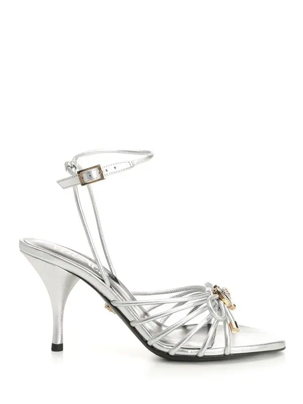 Versace Leather Sandal - Silver