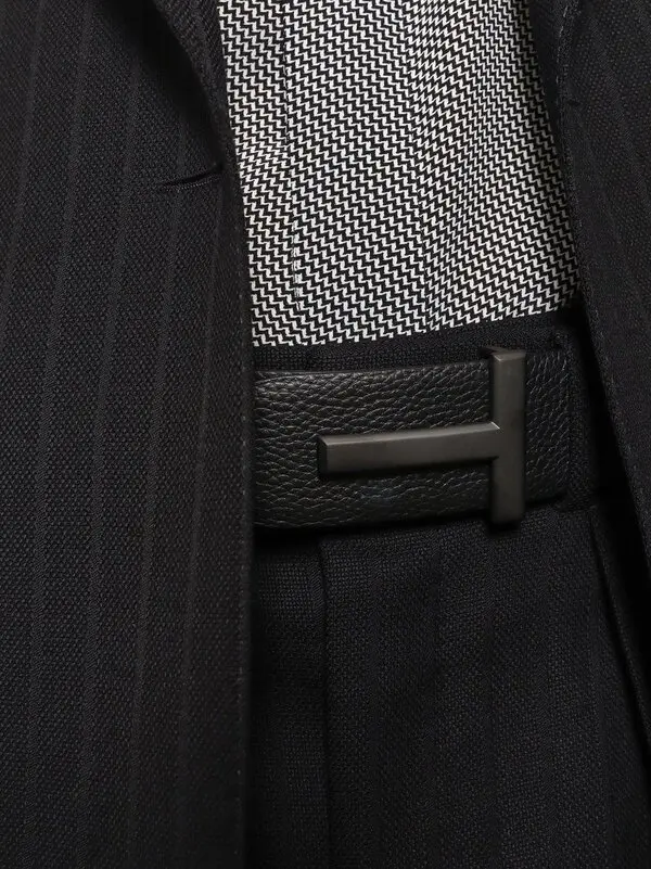 TOM FORD Hammered Leather Belt