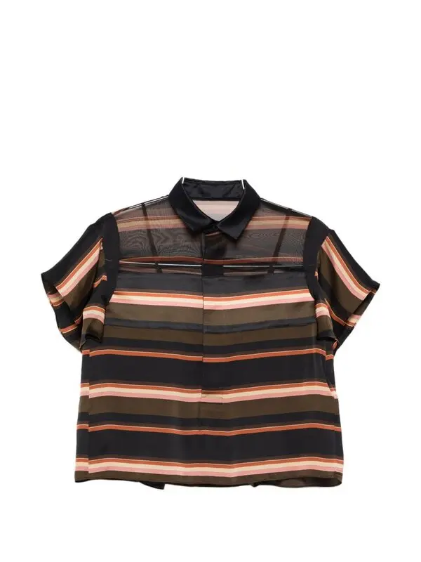Sacai Striped Polo Shirt - Multicolor