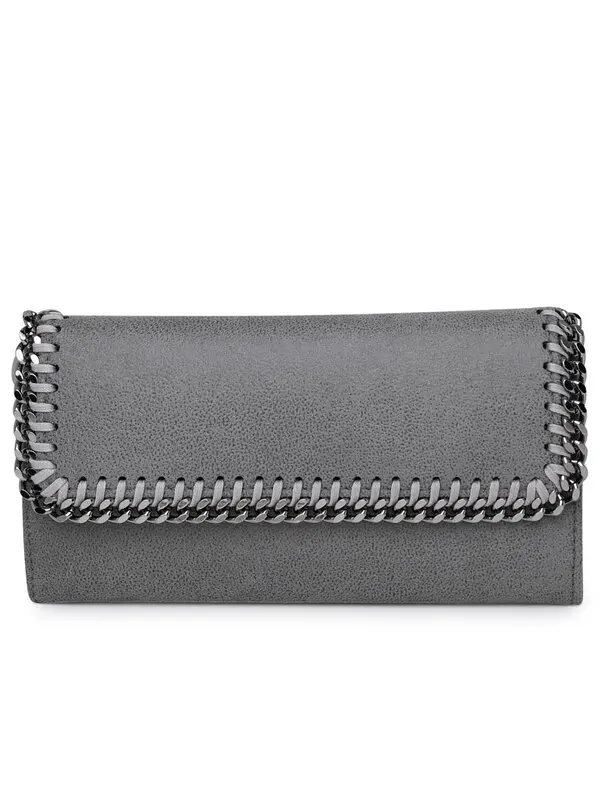 Stella McCartney Recycled Polyester Falabella Continental Wallet