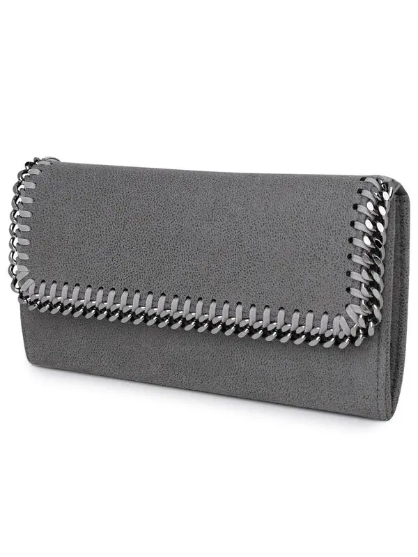 Stella McCartney Recycled Polyester Falabella Continental Wallet