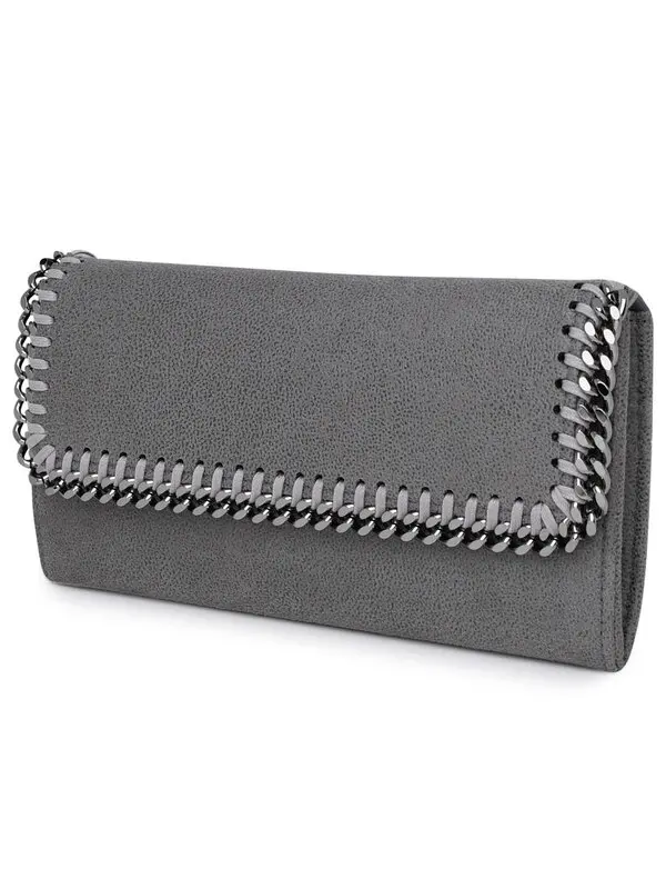 Stella McCartney Recycled Polyester Falabella Continental Wallet