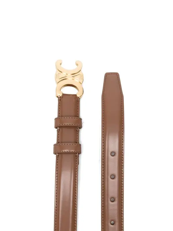 Celine Triomphe Leather Belt