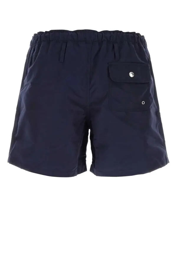 Prada Navy Nylon Swimming Shorts