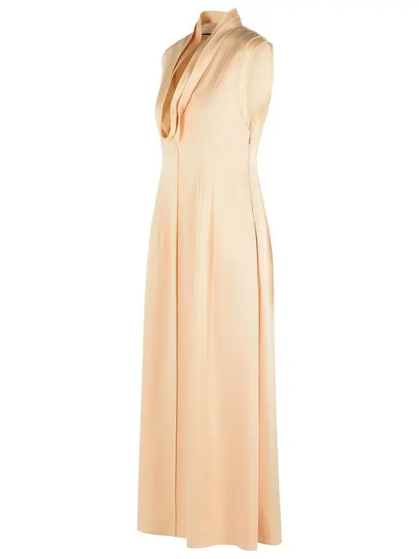 JIL SANDER Acetate And Peach Viscose Dress - Pink