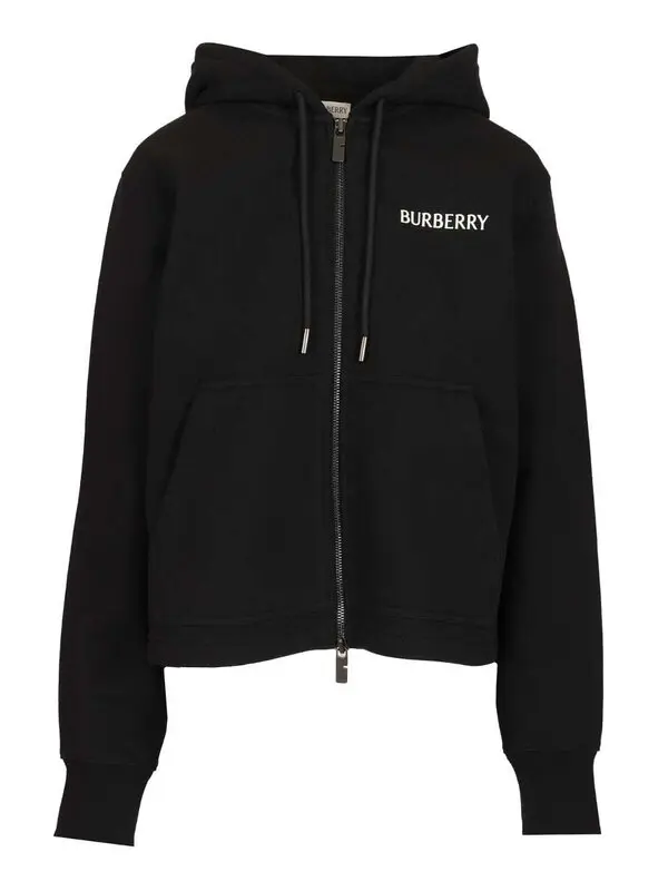 Burberry Cotton Hoodie - Black