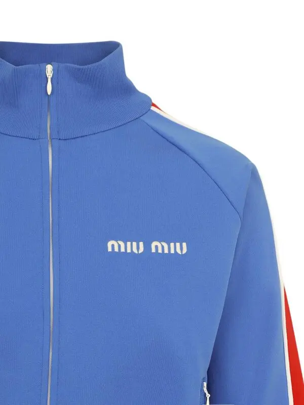 Miu Miu Logo Nylon Cardigan