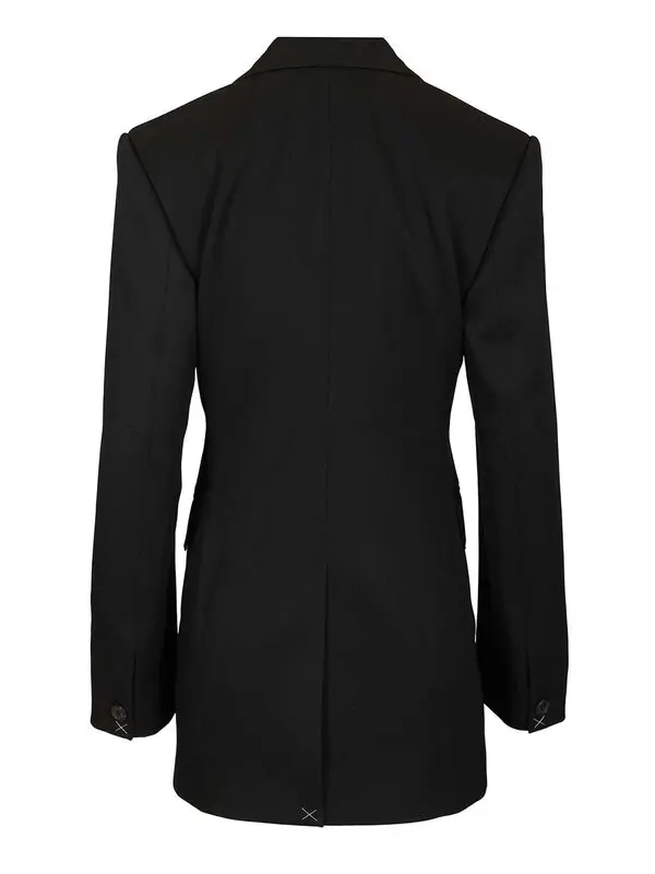 Celine Diagonal Wool Column Jacket