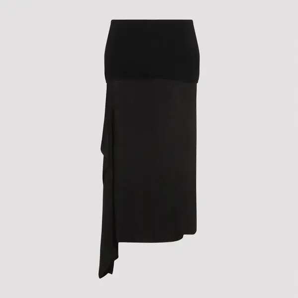 JIL SANDER Wool Midi Skirt