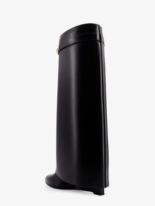 Givenchy Shark Leather Boots - Black