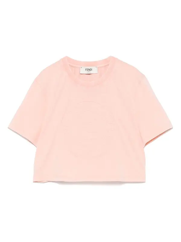 Fendi Logo Cotton T-shirt